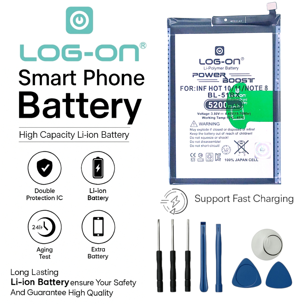 Jual Baterai Log On BL-51BX Untuk Infinix Hot 10 / Hot 11 / Note 8 ...