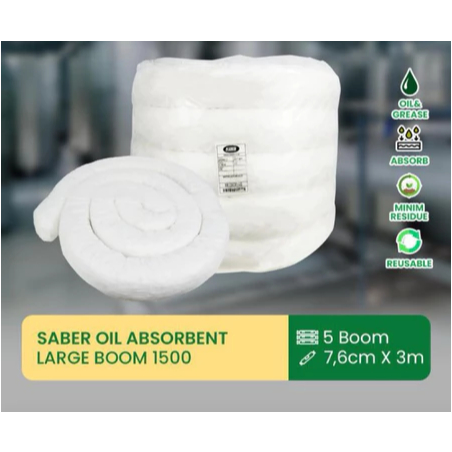 Jual SABER Oil Absorbent Boom 1500 l SATUAN l Filter oli atau minyak ...