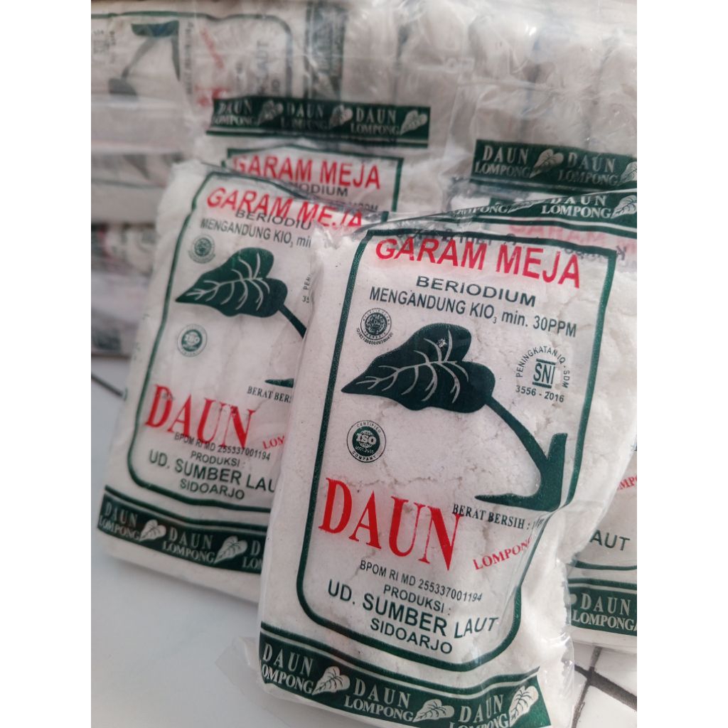 Jual 20 bungkus garam cap daun lompong lebih hemat | Shopee Indonesia