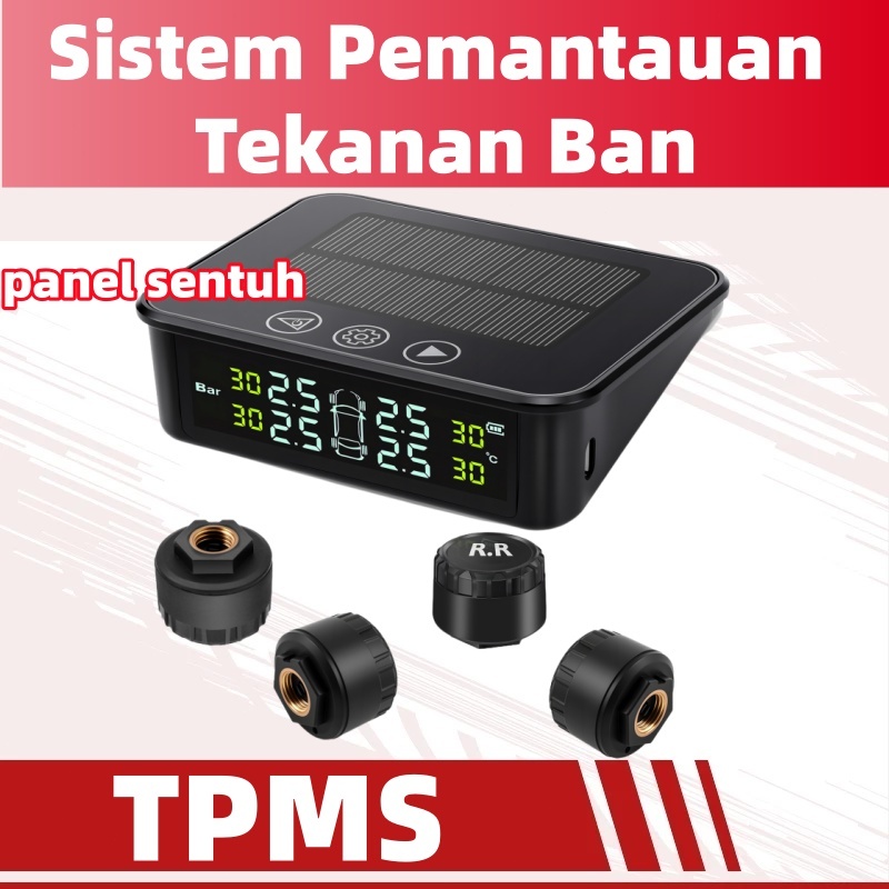 Jual [Versi layar sentuh]Monitor tekanan ban tenaga surya sensor ...