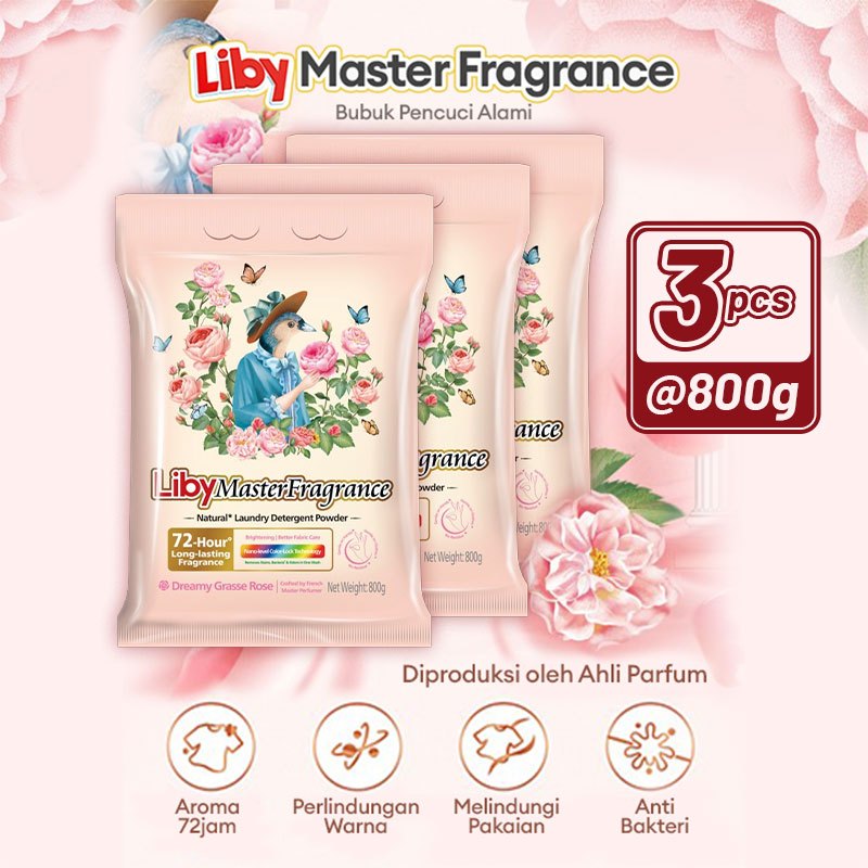 Jual BUNDLE 3 PCS - LIBY Deterjen Bubuk Laundry Powder Detergent Pouch ...