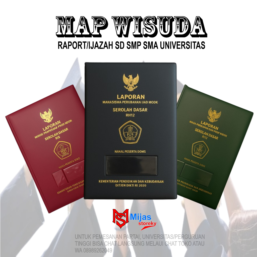 Jual MAP WISUDA//MAP IZAJAH//RAPOT//MAP RAPOT//BUKURAPORT//BUKU WISUDA ...