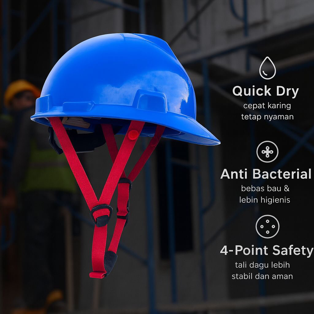 Jual Tali Dagu Helm Safety Proyek 4 Titik/ Tali Helm Proyek modis rasa ...