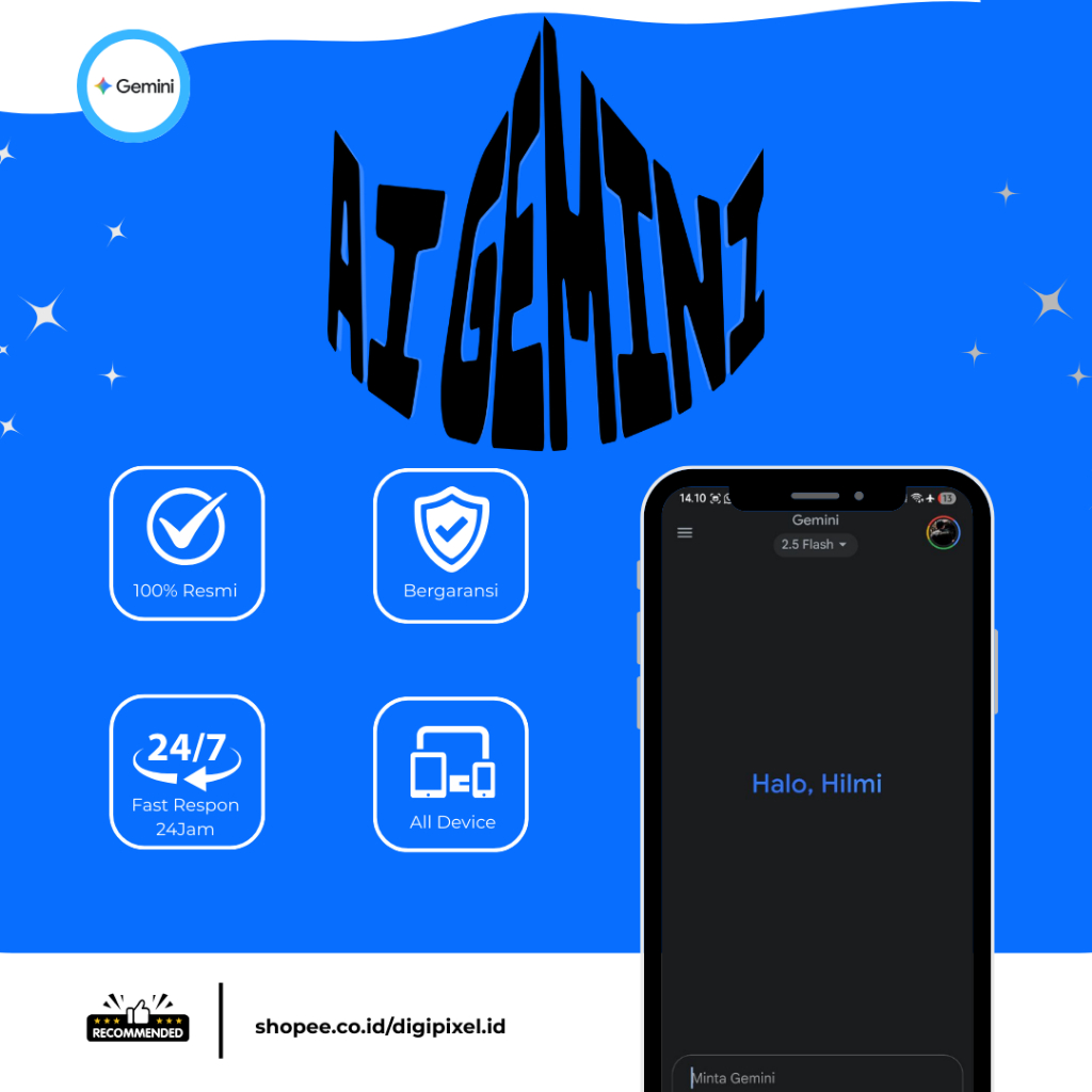 Jual [PROMO] GEMINI VEO 3 PRO 12 BULAN TERMURAH + GDRIVE 2TB | Shopee ...
