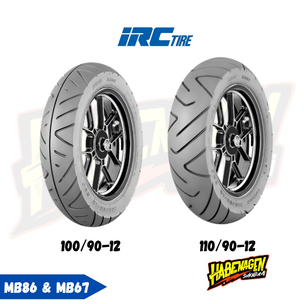 Jual Ban Luar Depan Belakang Irc Mb86 100/90 Mb67 110/90 Ring 12 Scoopy Freego Fazzio Beat ...