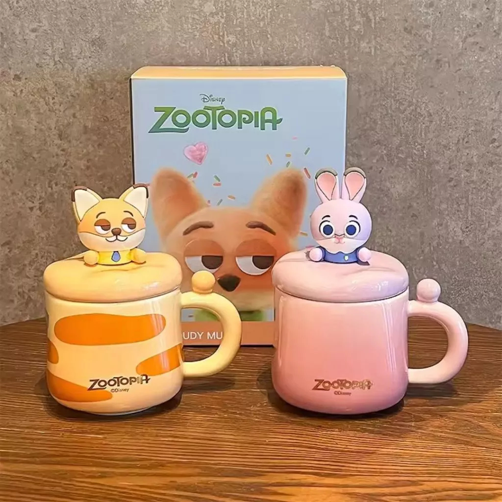 Jual Zootopia Nick & Judy 3D Cartoon Mug with Lid (350 ml) - Gelas Lucu ...