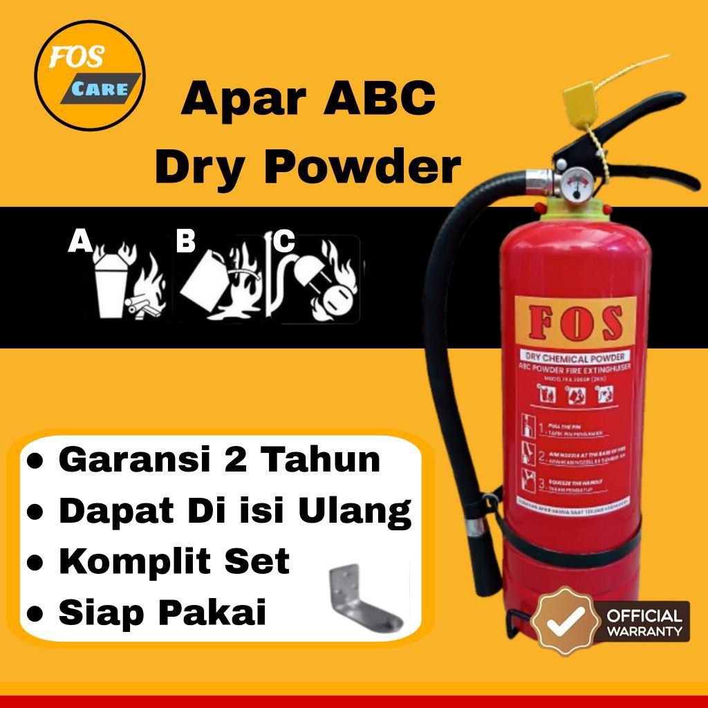 Jual FOS Apar Powder ABC Bubuk Alat Pemadam Kebakaran Pemadam Api ...
