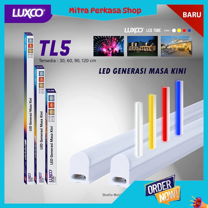 Jual Lampu TL Neon T5 LED SNI Luxco 5/10/15/20W Tube Warna Warni/Lampu ...