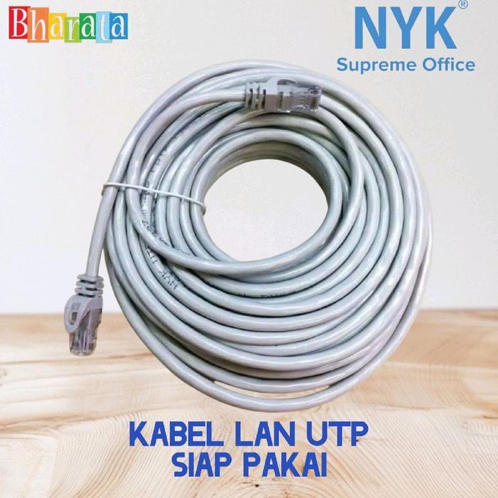 Jual Kabel Internet NYK Kabel LAN UTP CAT6 15Meter | Shopee Indonesia