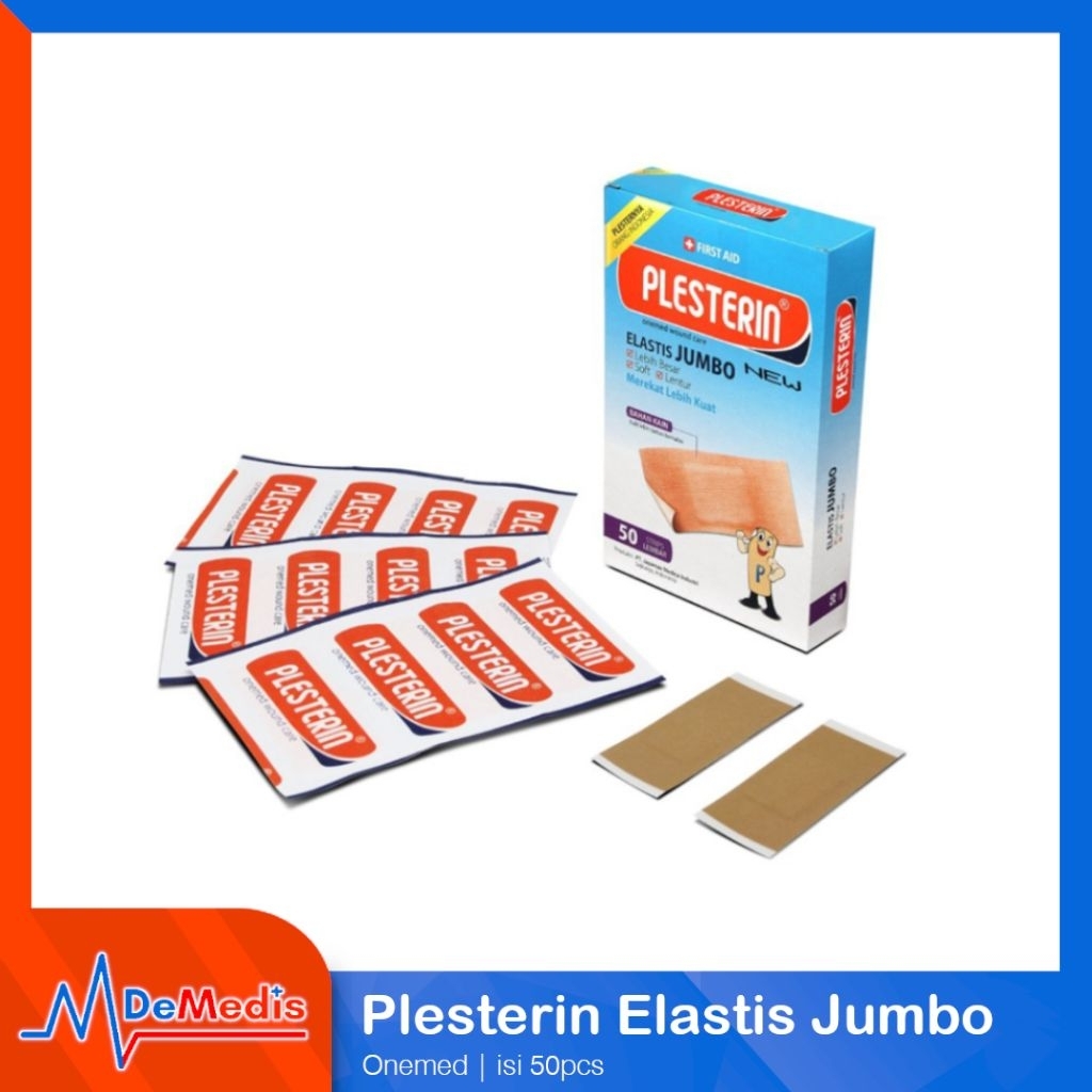 Jual Plesterin Elastis Jumbo Plester Luka Coklat Sejenis Hansaplast Box ...
