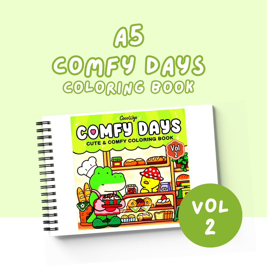 Jual COMFY DAYS VOL 2 Coloring Book For Adults And Kids Cozy Book Buku ...