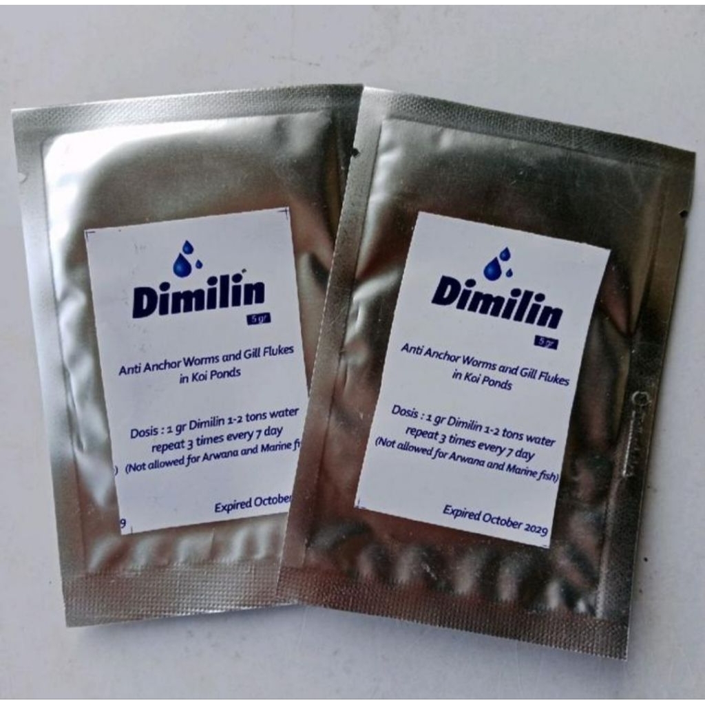Jual DIMILIN 5GRAM MADE IN JAPAN obat anti kutu dan parasit ikan koi ...