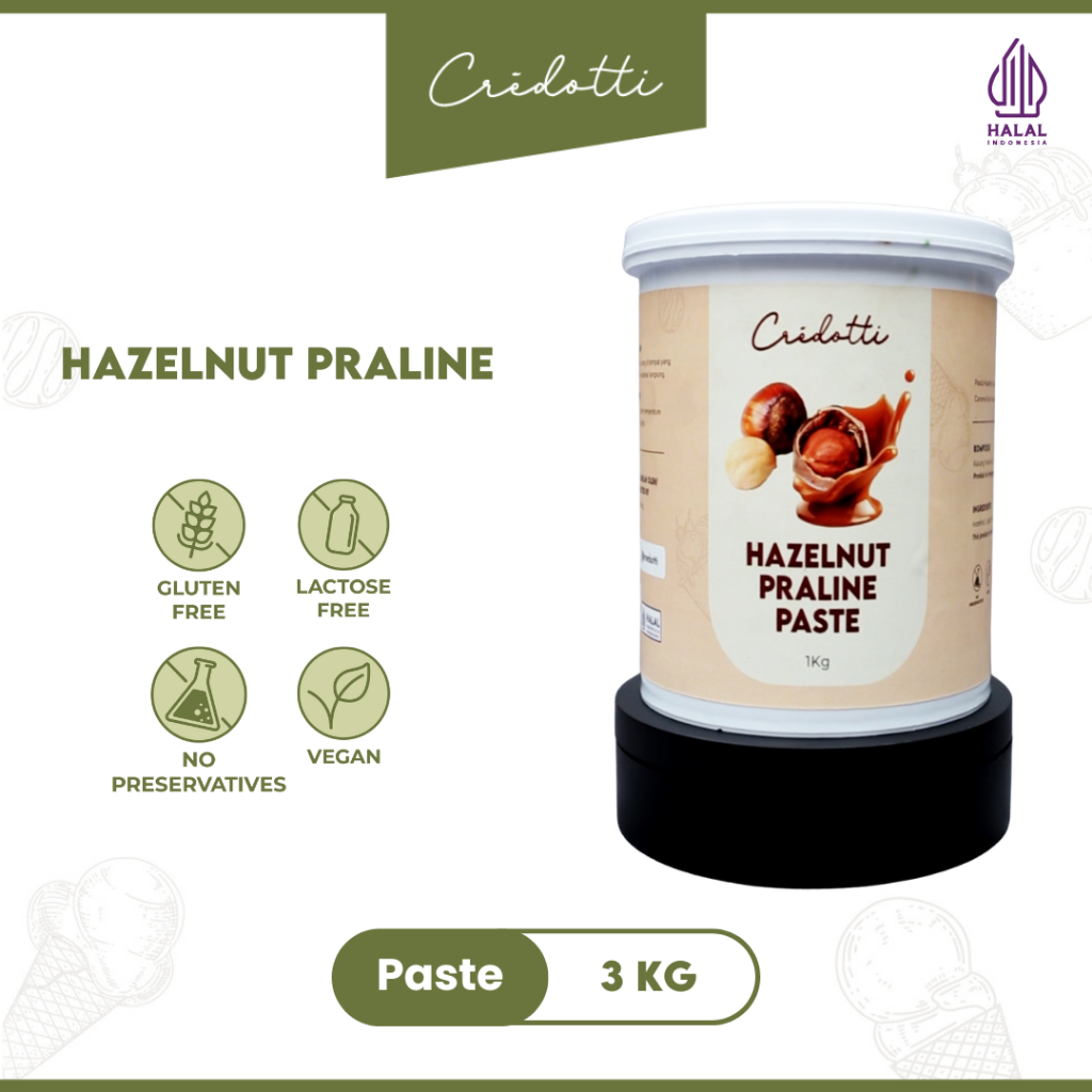 Jual Hazelnut Praline Paste Brown Color / Pasta Baking Flavor Bakery ...