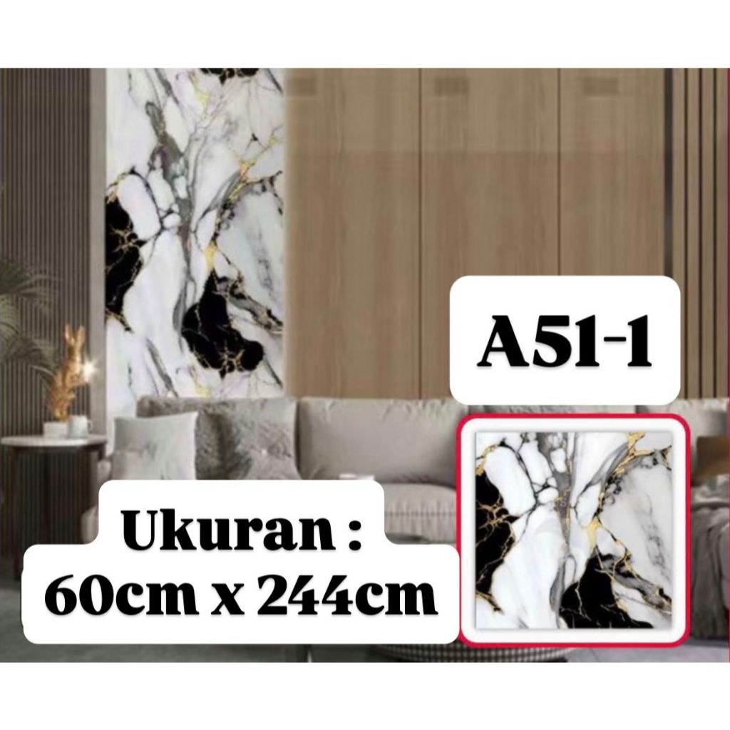 Jual Wallpaper Dinding Marble Vinyl Waterproof 120x244cm | Shopee Indonesia