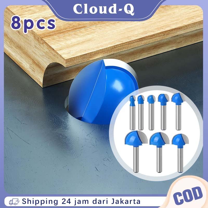 Jual 8Pcs Mata Profil Router Round Bottom / Mata Profil Router Round ...