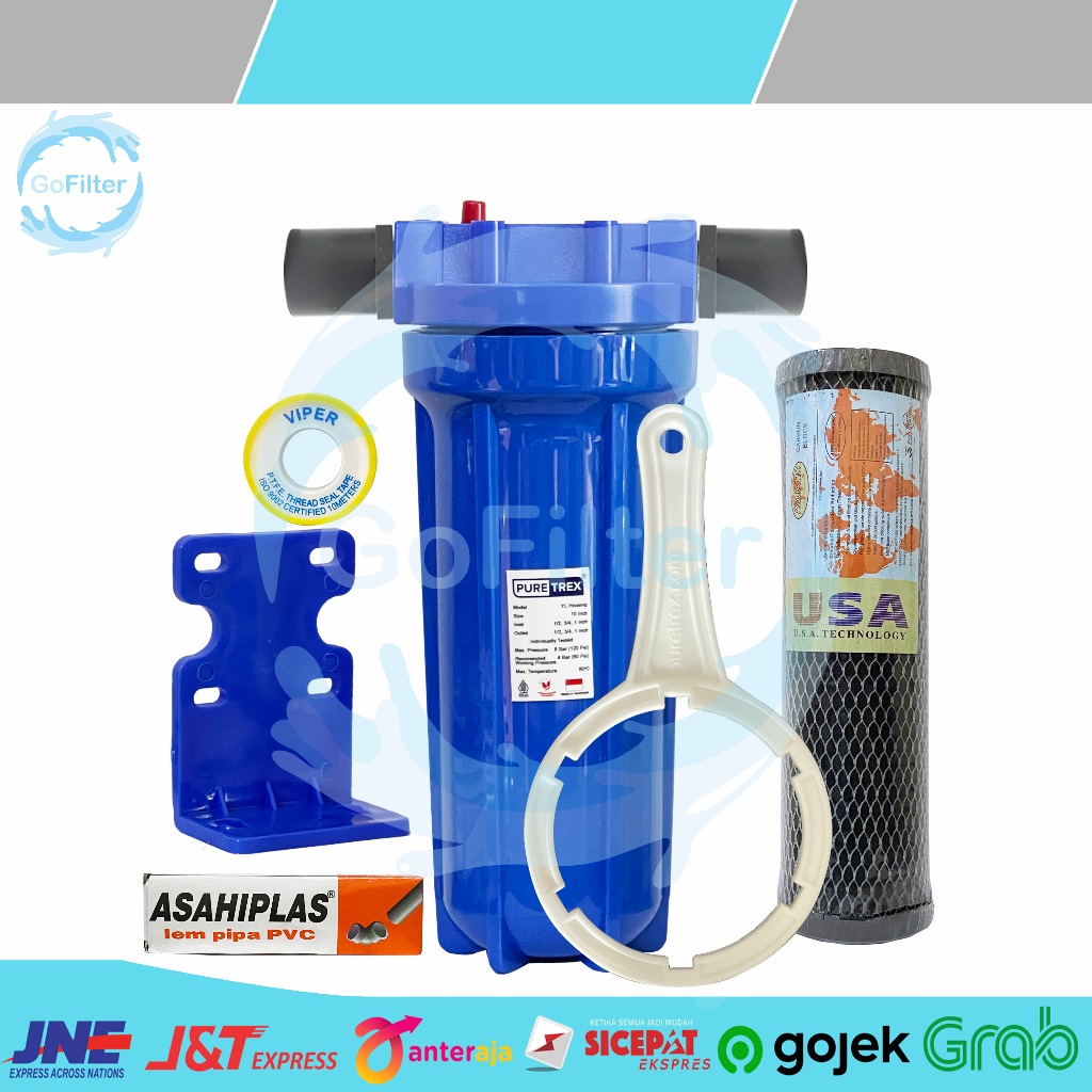 Jual PAKET FILTER AIR 1 TAHAP SIAP PAKAI / FILTER AIR KERUH KOTOR ...