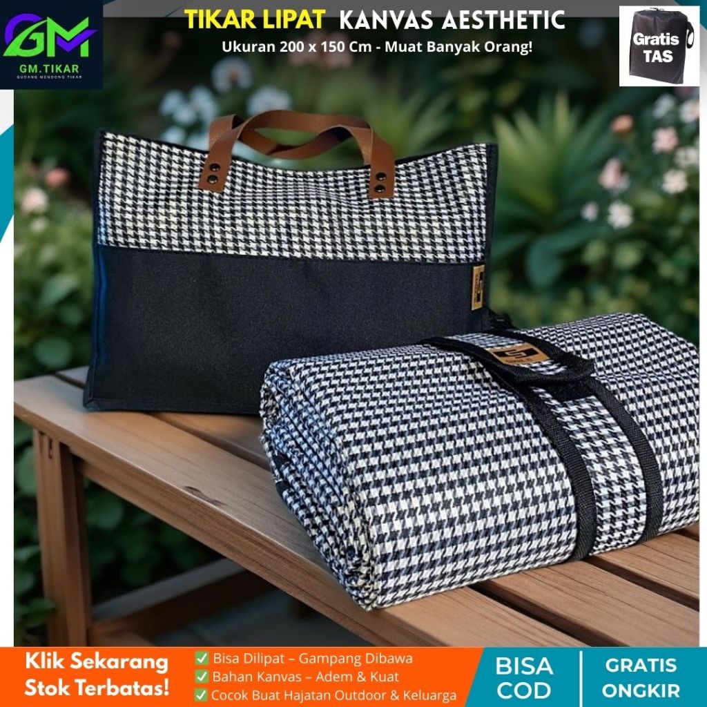 Jual Ready Stock Tikar Lipat Piknik Jumbo Bonus Tas | Shopee Indonesia