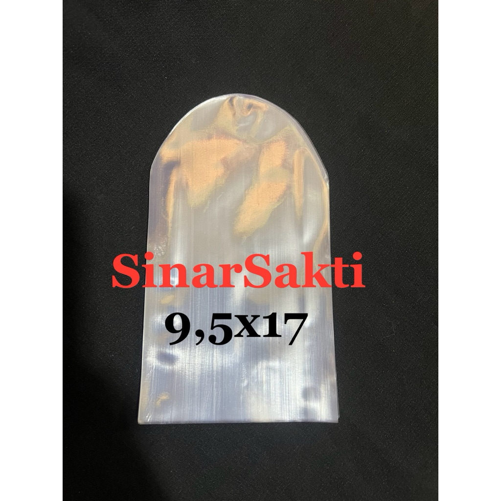 Jual Plastik segel plastik shrink ukuran 9,5cm x 17cm seal atas oval ...