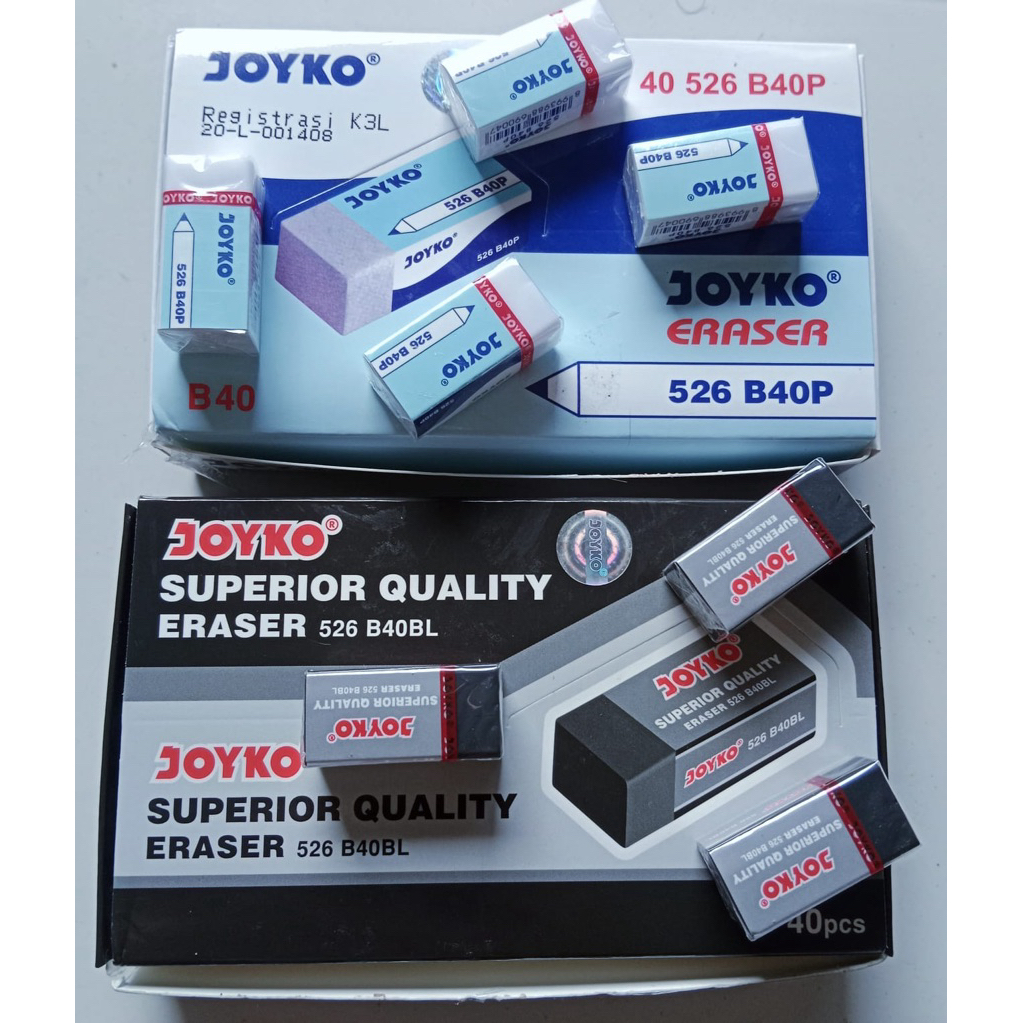 Jual Penghapus pensil kecil joyko & kenko - hitam & putih # 1 box ...