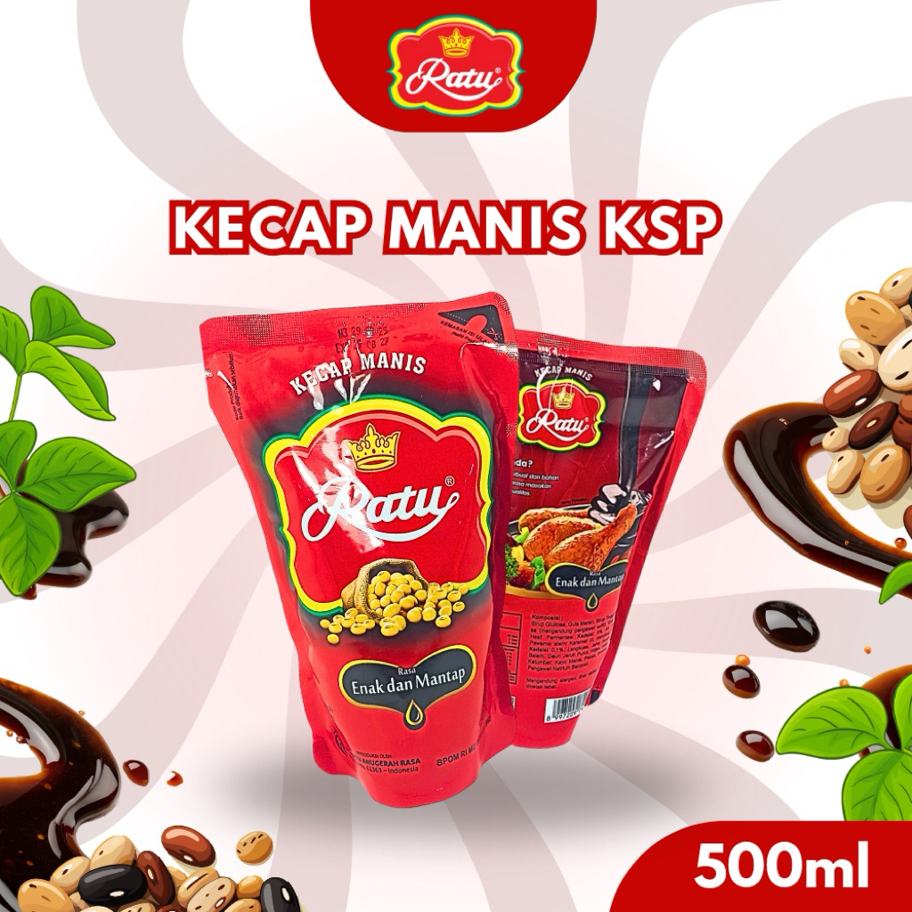 Jual KECAP MANIS RATU PREMIUM KEMASAN POUCH 500 ML | Shopee Indonesia