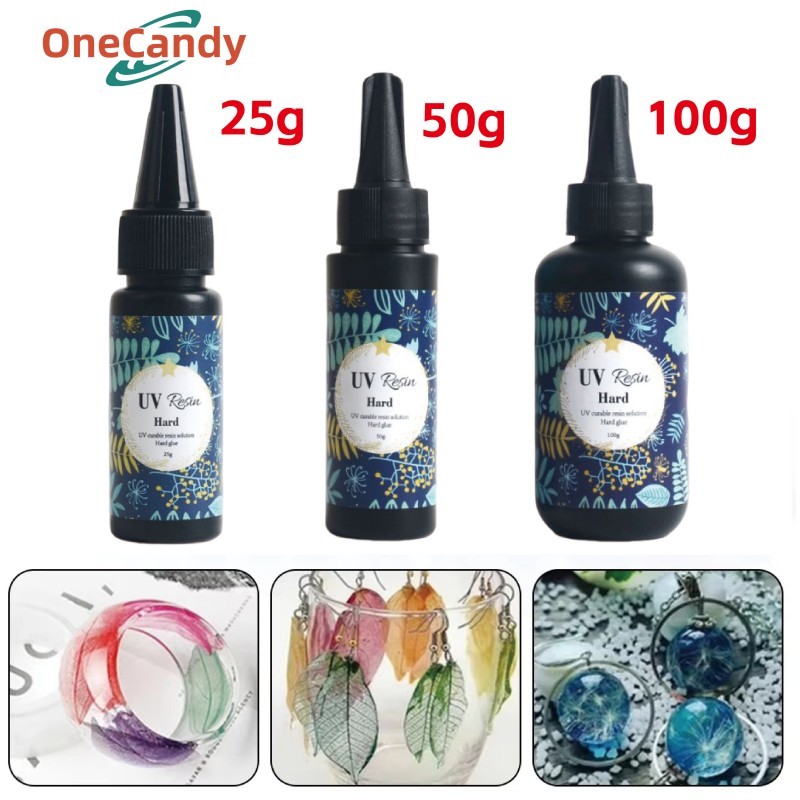 Jual 25/50/100g Resin UV Bening / Resin UV Hard / Lem UV Resin Hard ...