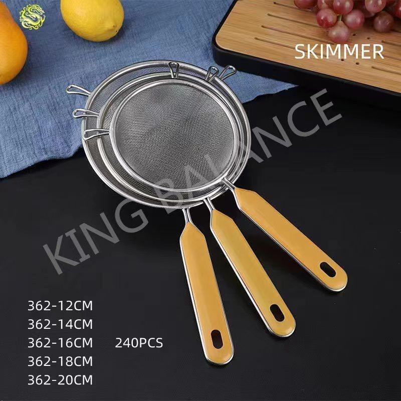 Jual Strainer Saringan Besar Kawat Halus Gagang Kayu Kuping Penyangga ...