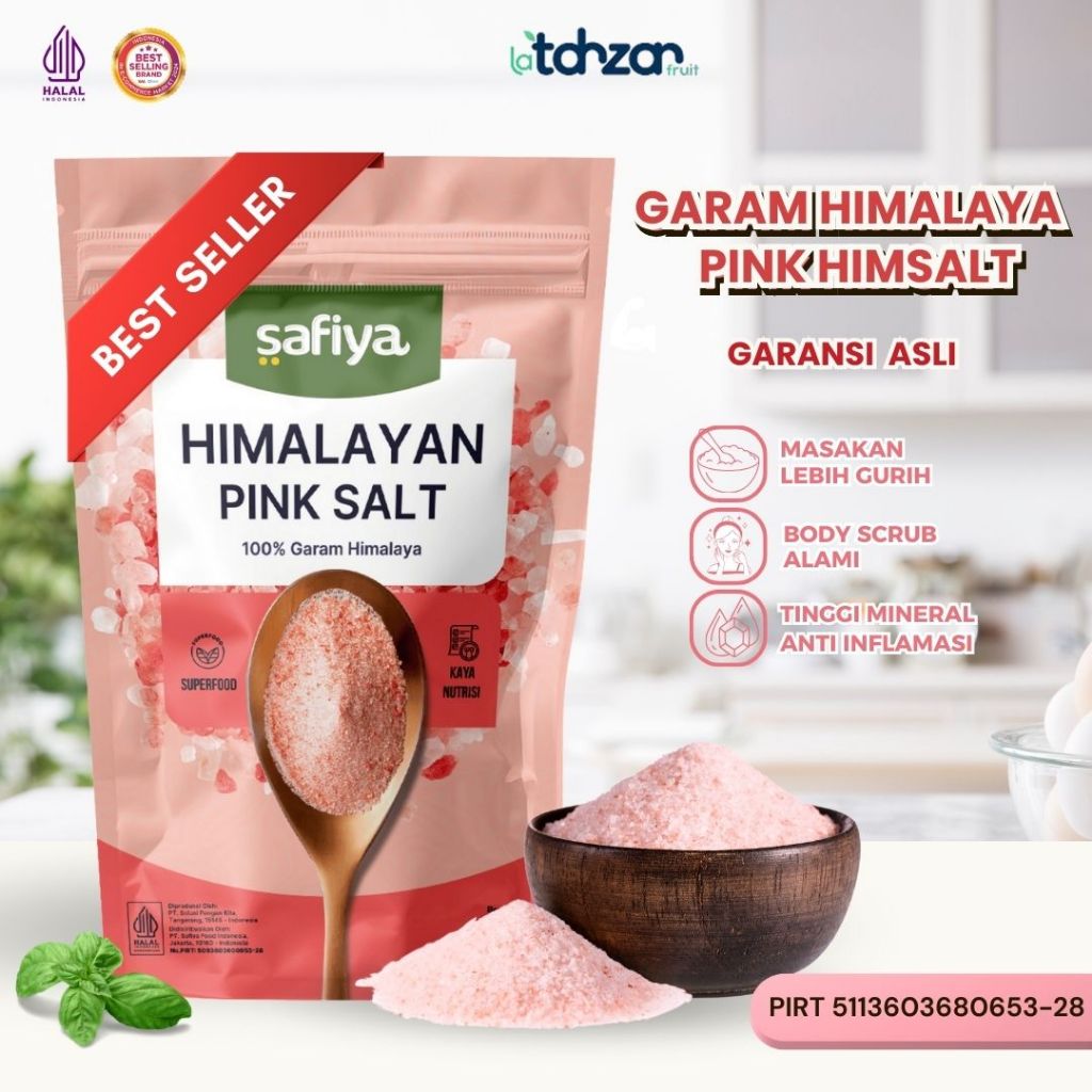 Jual Garam Himalaya Safiya Himalayan Salt Pink Salt 500 gr Original ...