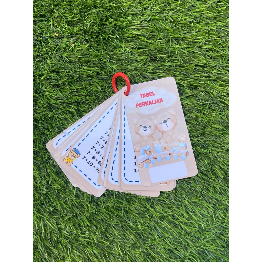 Jual Flashcard Tabel Perkalian Pembagian Penjumlahan Pengurangan ...