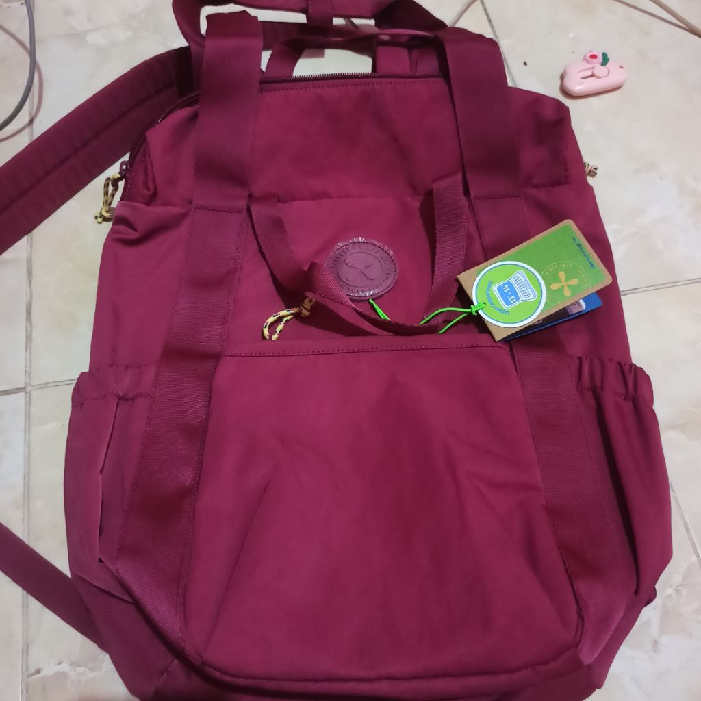 Jual EXPORT DAILY HUSTLE TOTEPACK - MAROON M | Shopee Indonesia