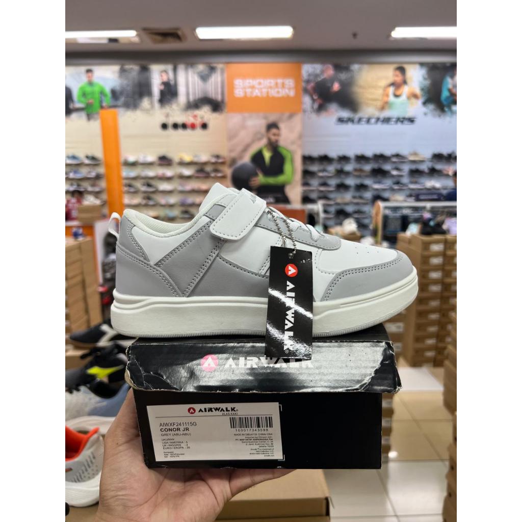Jual Airwalk Conor Jr Grey Kids Shoes Original | Shopee Indonesia
