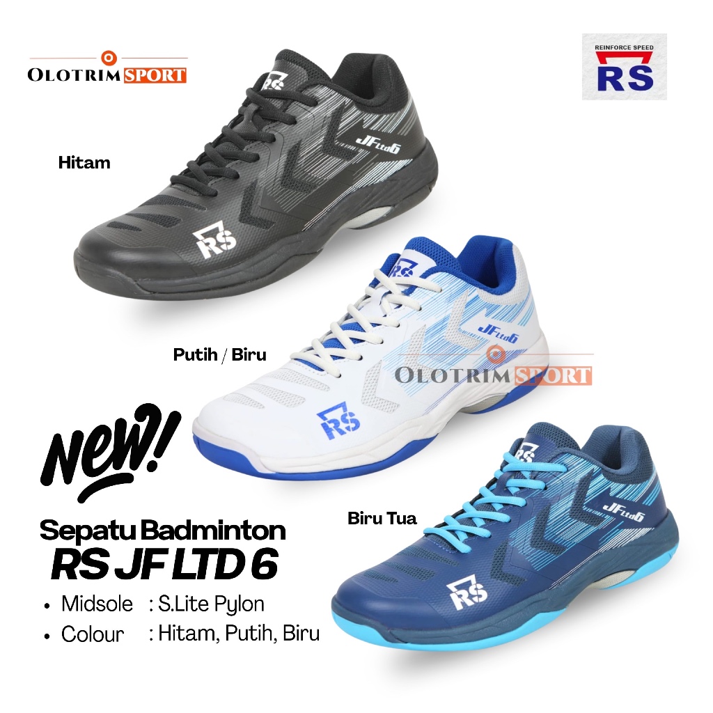Jual Sepatu Badminton RS JF LTD 6 JEFFER LIMITED EDITION Original ...