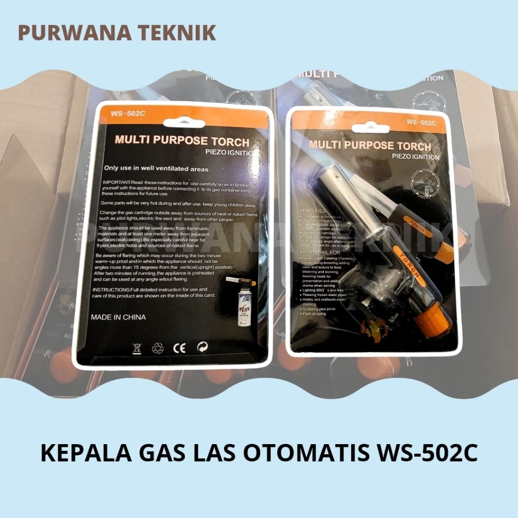 Jual KEPALA GAS LAS OTOMATIS WS-502C MULTI PURPOSE TORCH | Shopee Indonesia