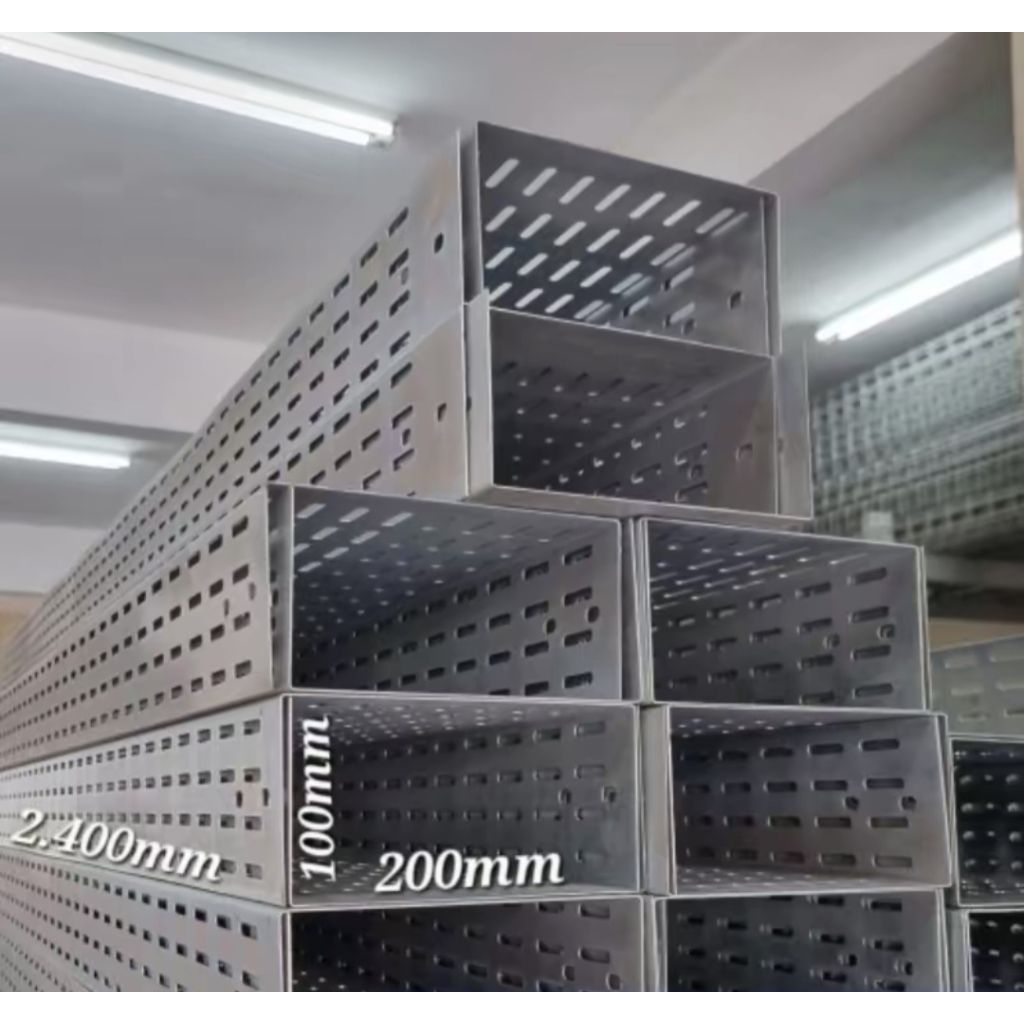 Jual Kabel Tray 200x100x2400 Cable Tray Tipe U / Tipe C 200 x 100 x ...
