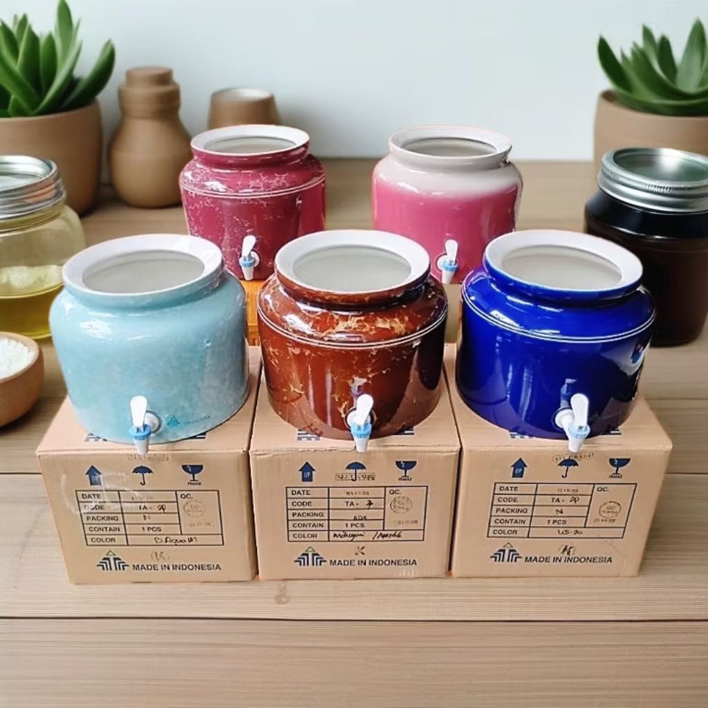 Jual GUCI GALON AIR KERAMIK TRISENSA ORIGINAL | Shopee Indonesia
