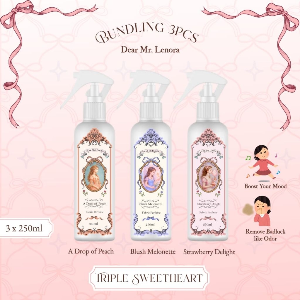 Jual Dear Ms. Lenora - Fabric Perfume / Room & Linen Spray (BUNDLING 3 ...