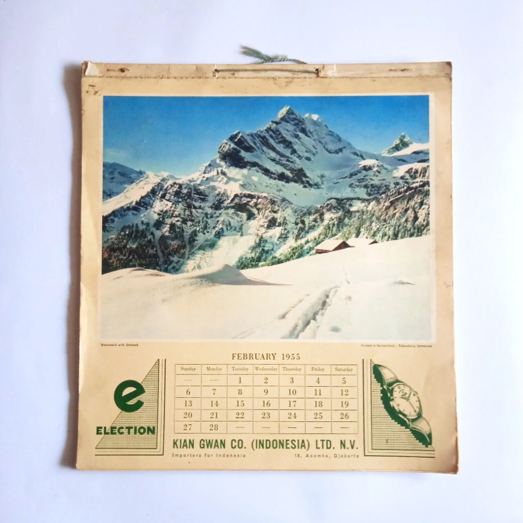 Jual Antik Vintage Kalender Lama Perusahaan Peninggalan Oei Thiong Ham ...