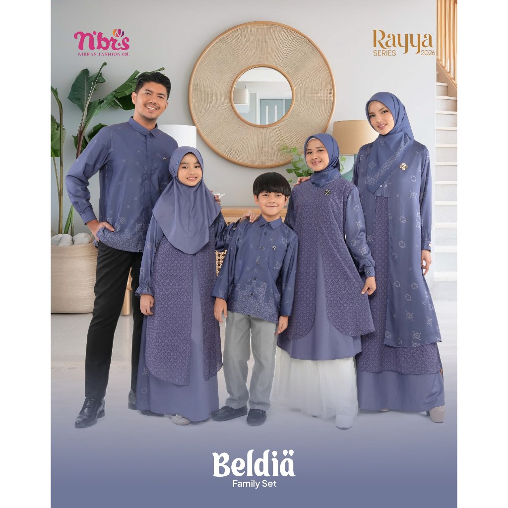 Jual NIBRAS SARIMBIT BELDIA DEEP BLUE SERAGAM COUPLE LEBARAN KELUARGA ...