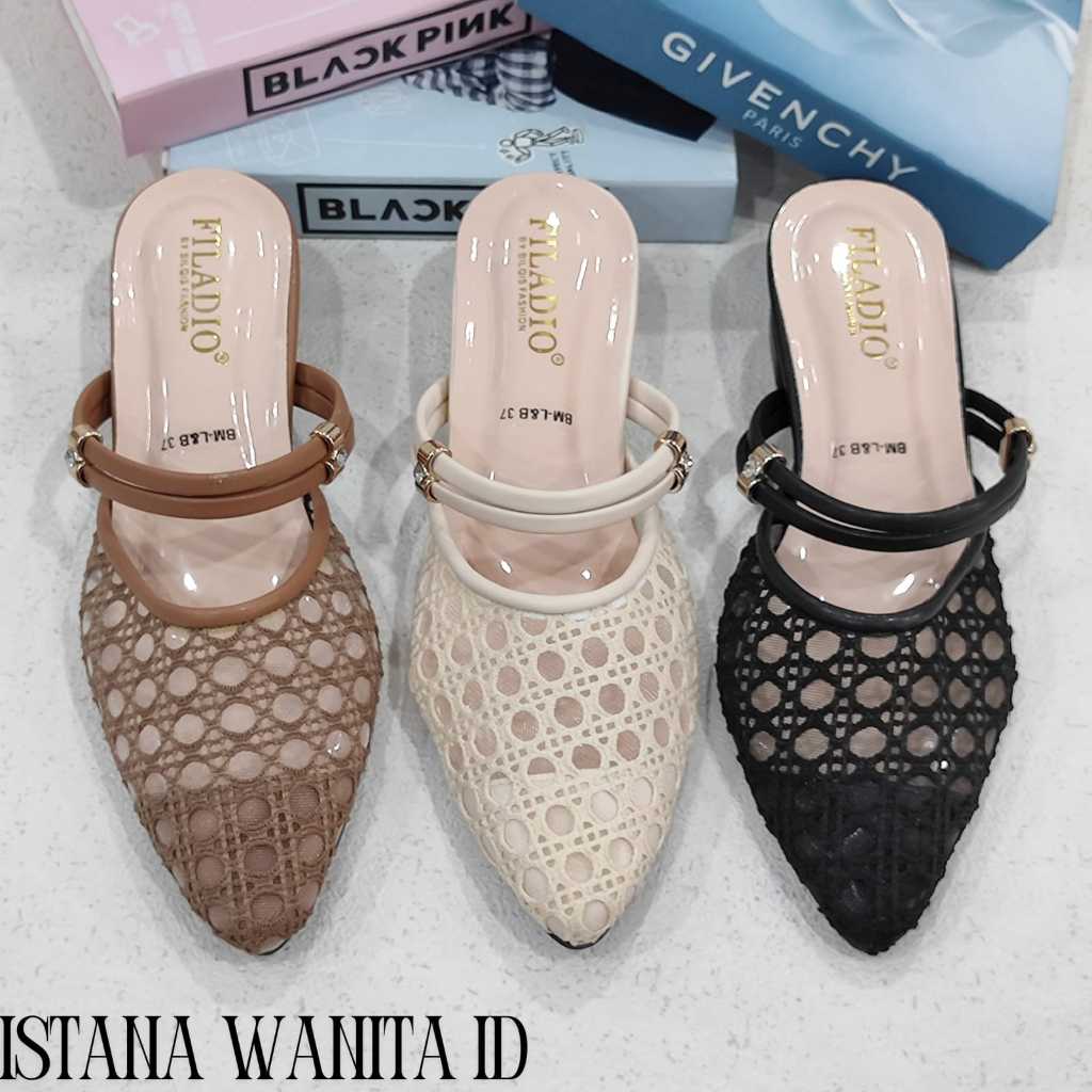 Jual Sandal Wanita Termurah hak 3 cm FILADIO (BRUKAT TALI 2) | Shopee ...