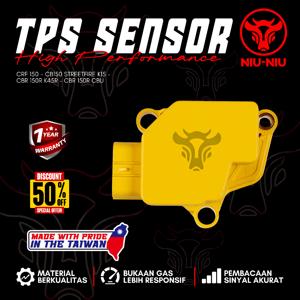 Jual SENSOR TPS HONDA CRF 150 CB150 STREETFIRE K15 CBR 150R K4SR CBR ...