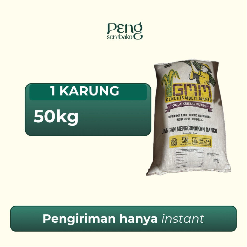 Jual GENDHIS MULTI MANIS / GMM Gula Kristal Putih Karung (50kg ...