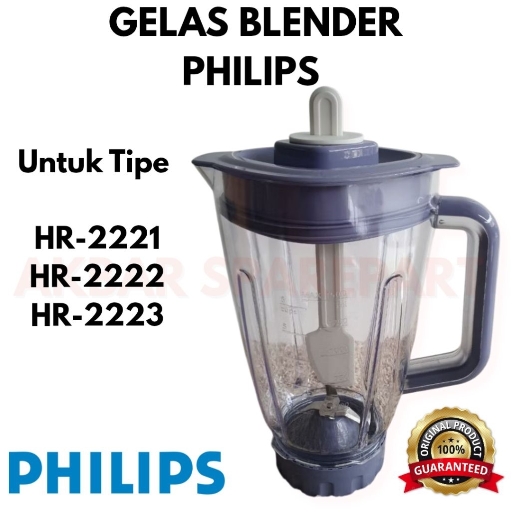 Jual Set Gelas Jus Blender Philips Hr 2221 2222 2223 Satu set | Shopee ...