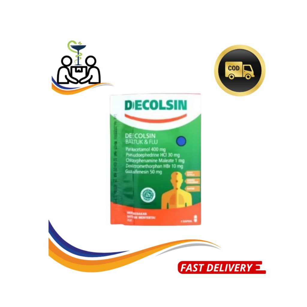Jual Decolsin tablet / meredakan batuk / demam / sakit kepala / flu dan bersin bersin | Shopee ...