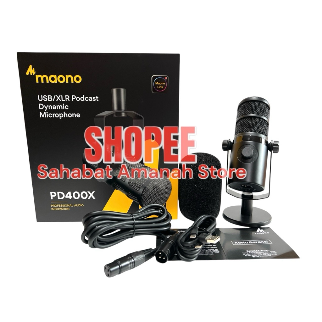 Jual GARANSI ORIGINAL BARU MAONO PD400X USB XLR DYNAMIC MICROPHONE MIC ...