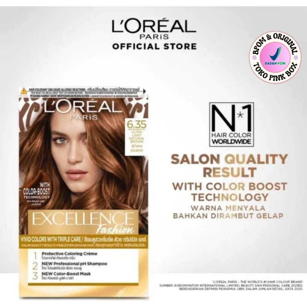 Jual (READY) L'OREAL excellence fashion hair color | Shopee Indonesia