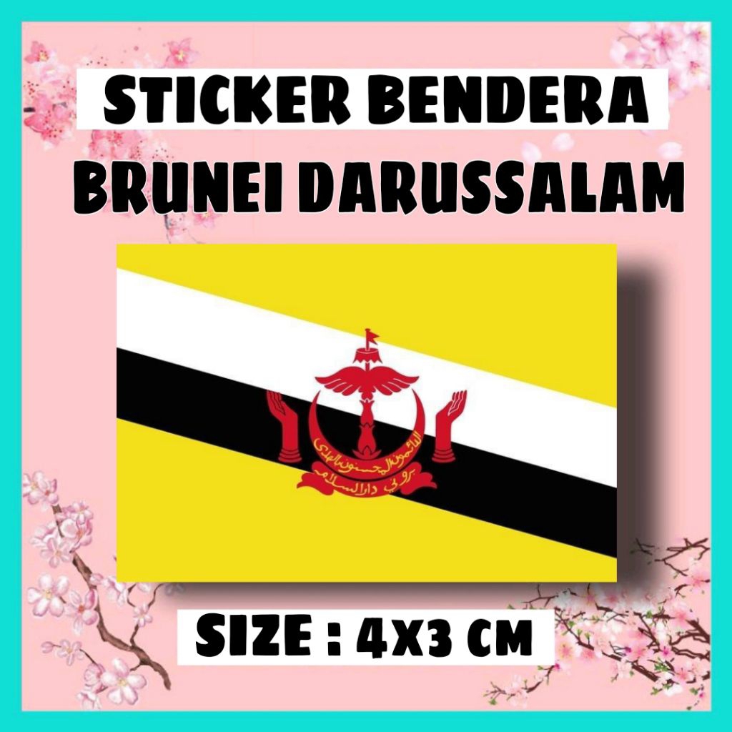 Jual STICKER BENDERA BRUNEI DARUSSALAM | COUNTRY NEGARA EROPA ASIA ...