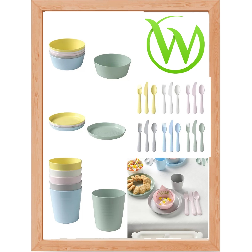 Jual Peralatan makan mangkuk mangkok piring gelas cangkir sendok garpu pisau anak belajar makan ...