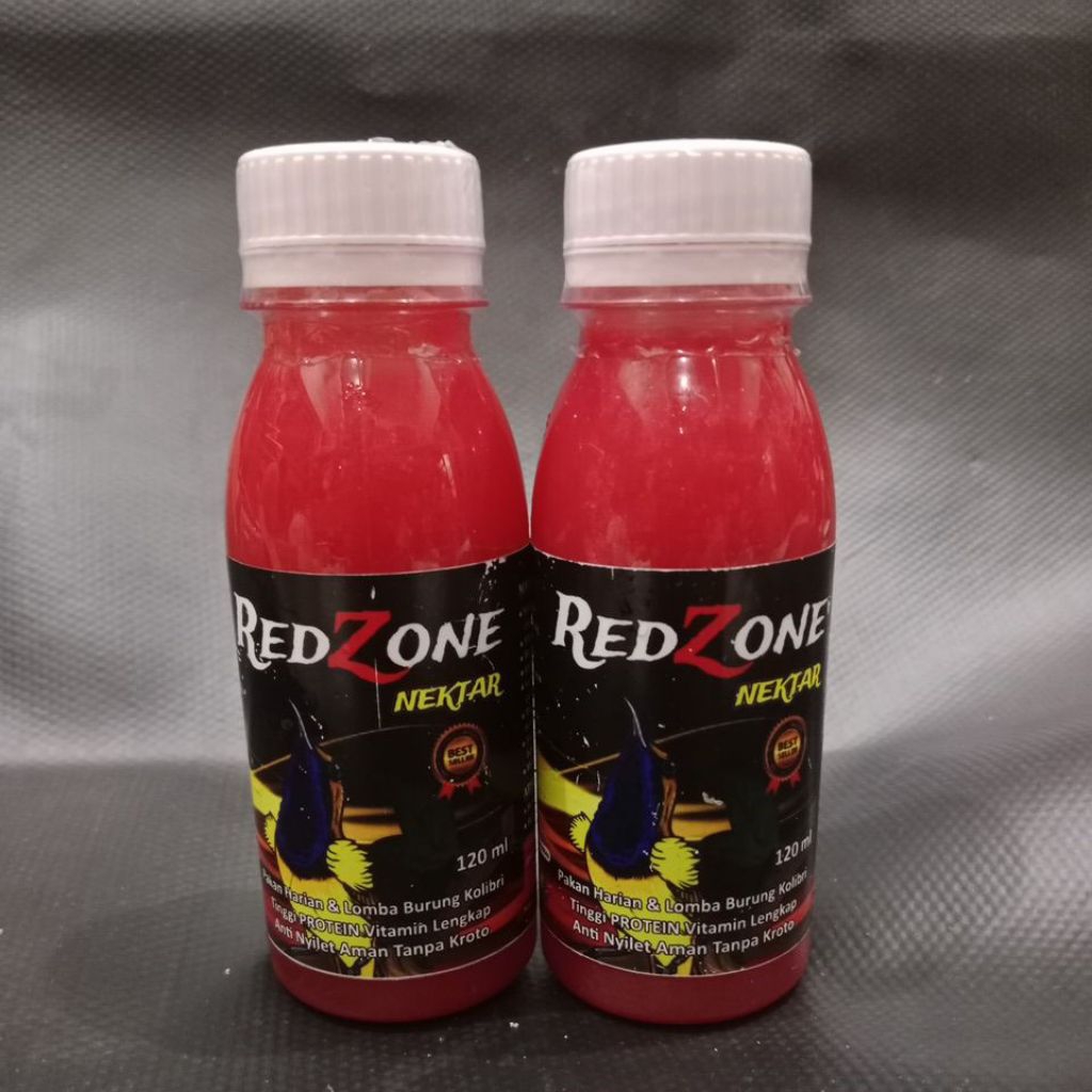 Jual Red Zone Redzone Nektar Nectar Pakan Minuman Burung Kolibri Sogon ...