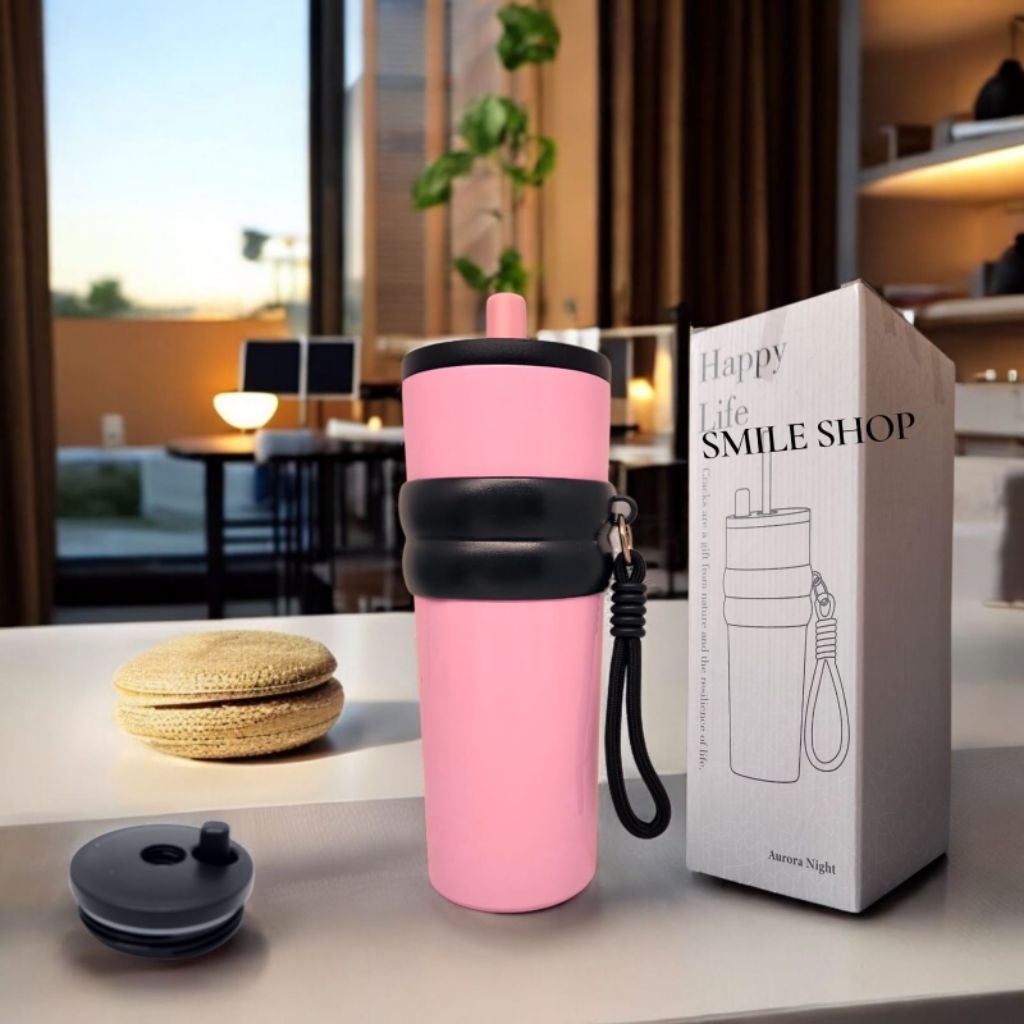 Jual Tumbler Stainless SUS 316 +stiker Premium 710ml Grade Aesthetic Viral Tahan Dingin 8-10 ...