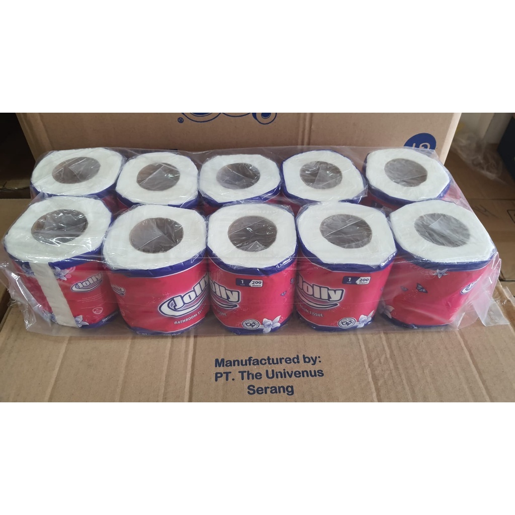 Jual Tissue Tisu Jolly Bathroom Roll 212 Sheets [Isi 10 Roll) | Shopee ...