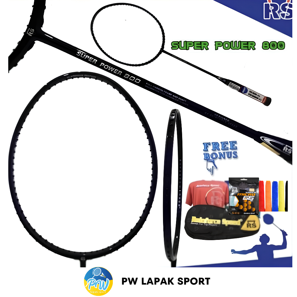 Jual RAKET BADMINTON RS SUPER POWER 800 - ORIGINAL | Shopee Indonesia